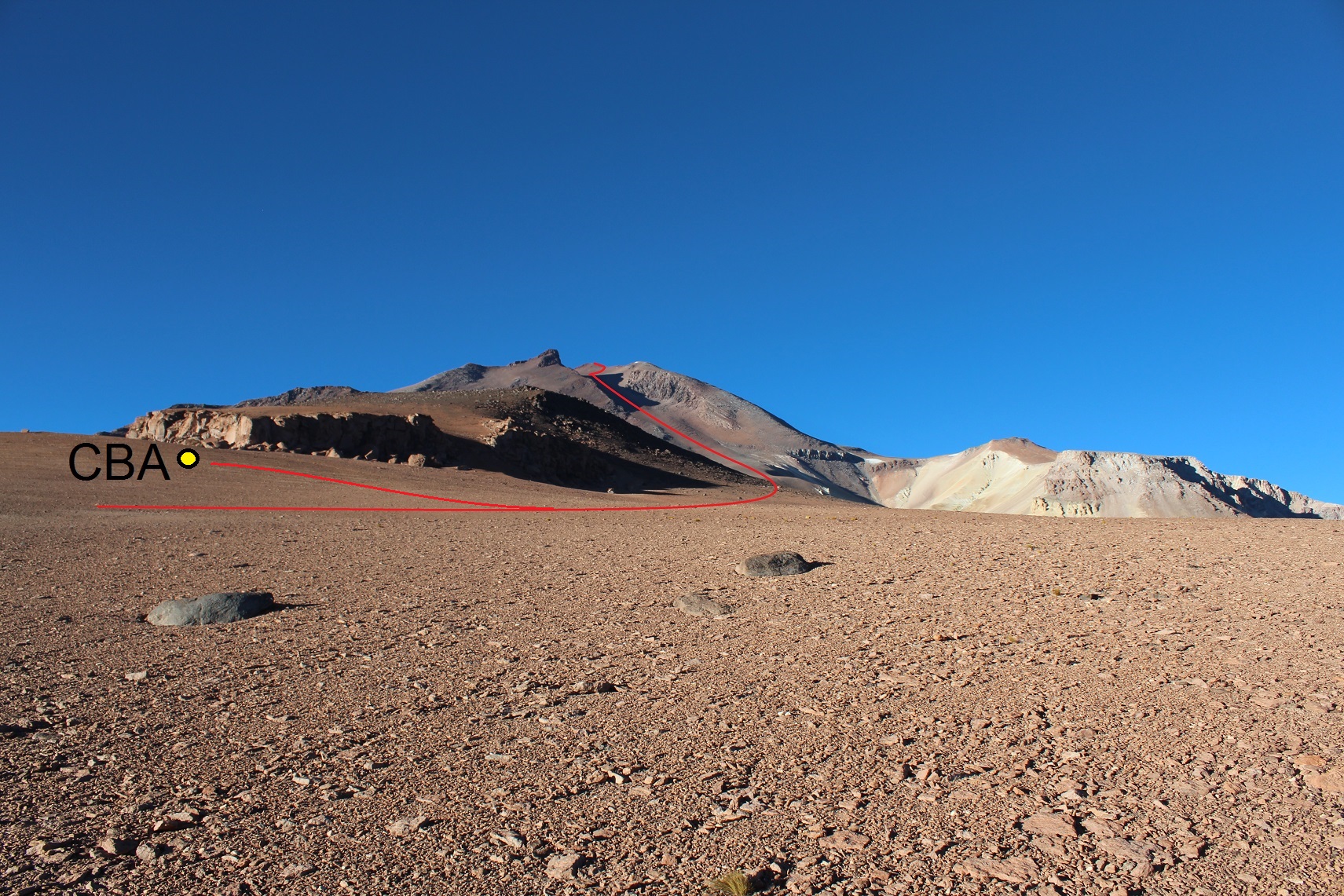 Volcán Copiapó - Canalón Noreste - Andeshandbook