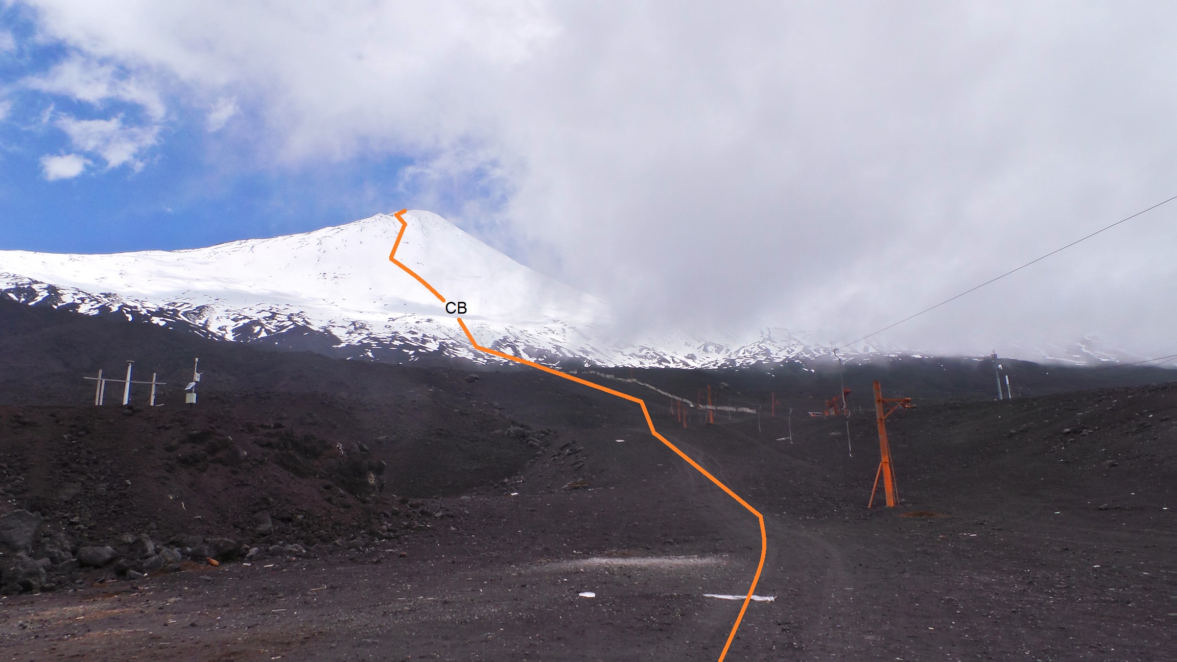 Volcán Antuco - Normal, cara noroeste - Andeshandbook