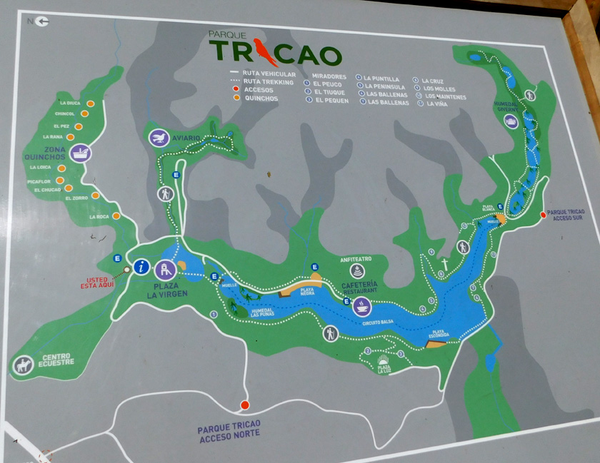 Parque Tricao - Tranque Tricao y Humedal Giverny - Andeshandbook