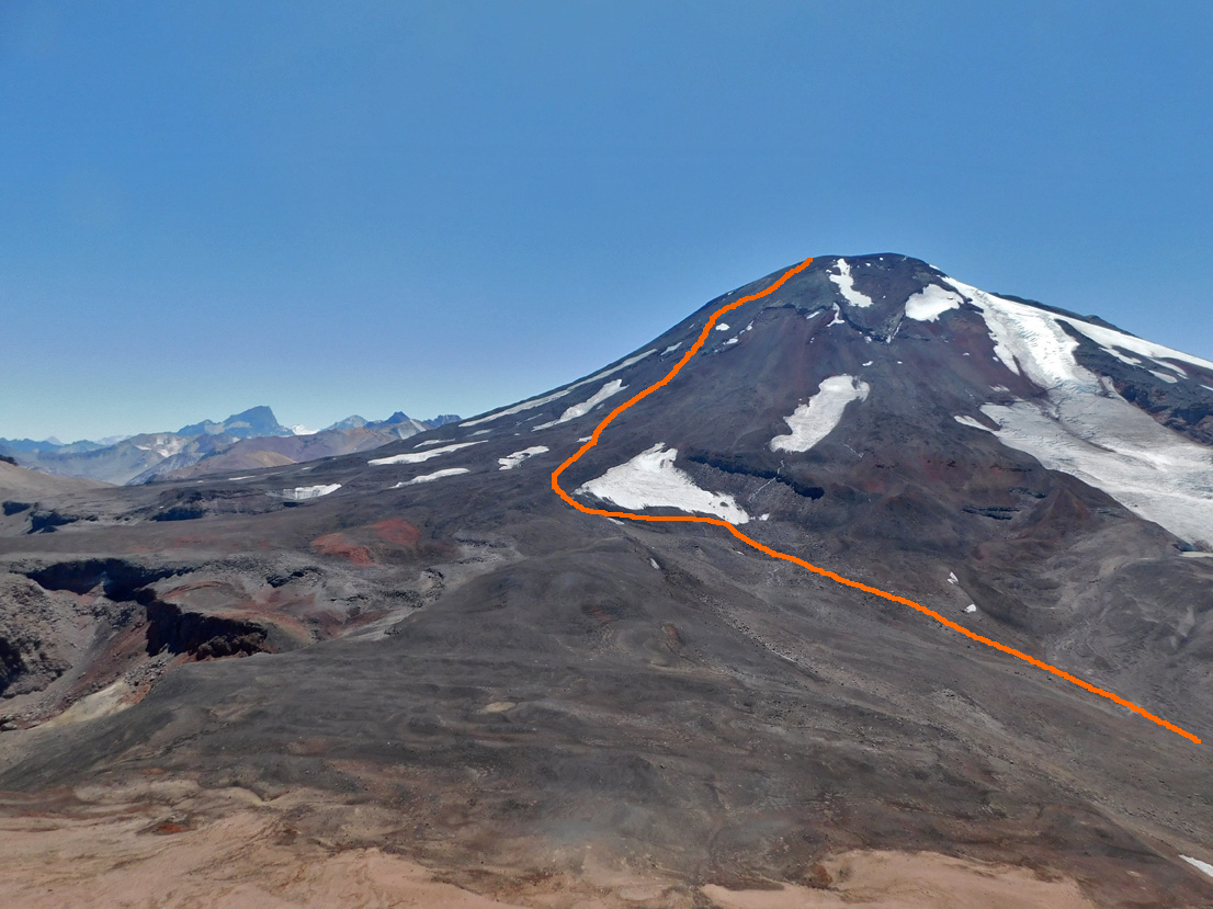 Volcán Maipo - Ladera Suroeste - Andeshandbook