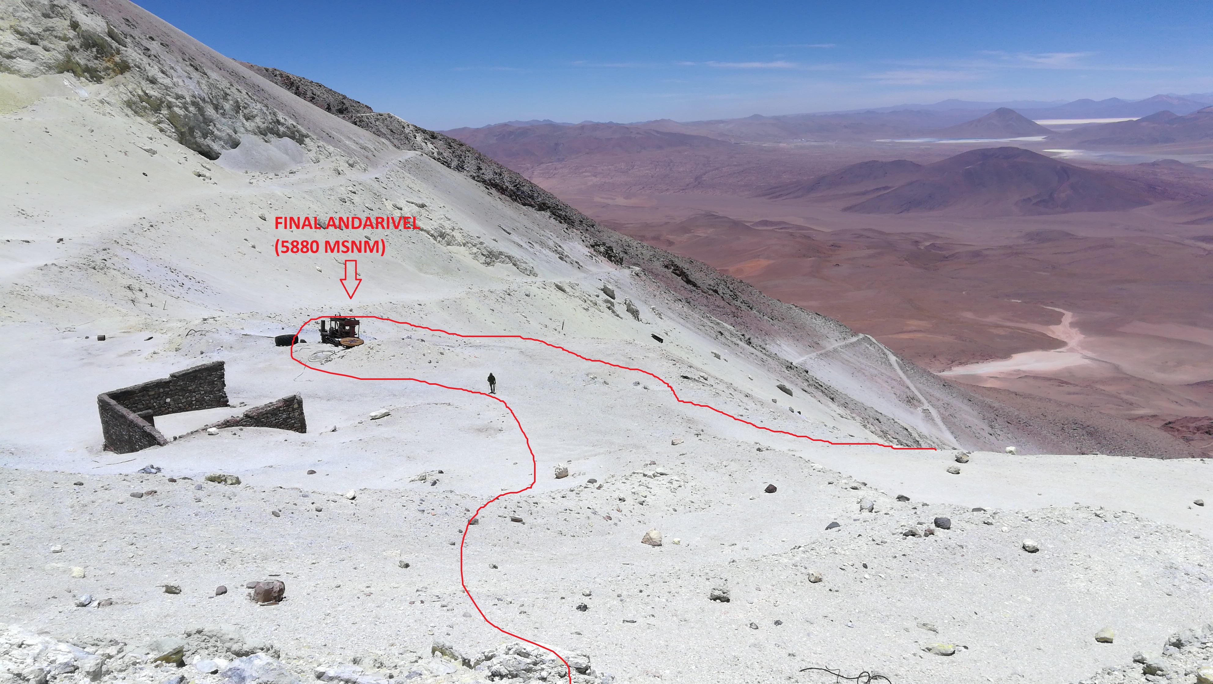 Volcán Aucanquilcha - Normal por Azufrera - Andeshandbook