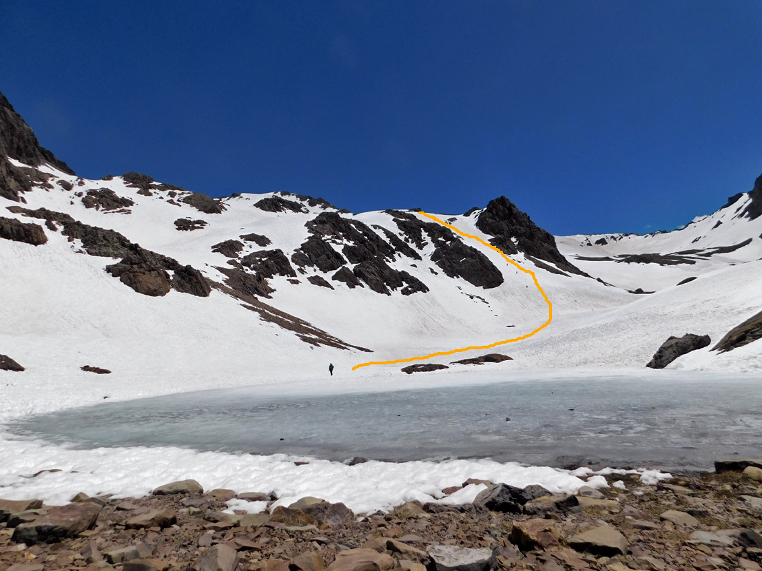Cerro Valdés - Cara Este por Quebrada Carreñito Norte - Andeshandbook