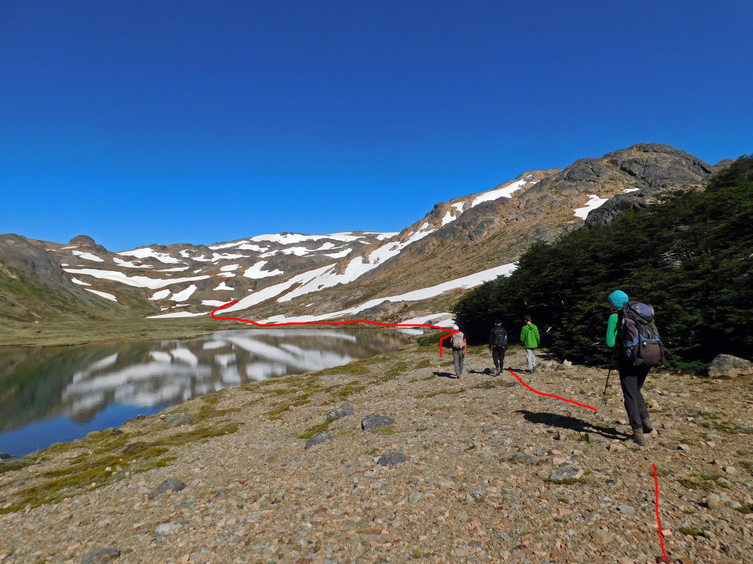 Cerro Lindo - Normal desde el refugio - Andeshandbook