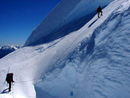 Volcán Michinmahuida - Cara Oeste - Andeshandbook